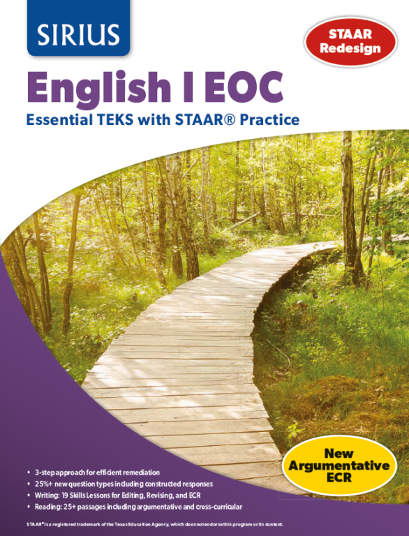 English I EOC: Essential TEKS with STAAR Practice (Student Edition ...